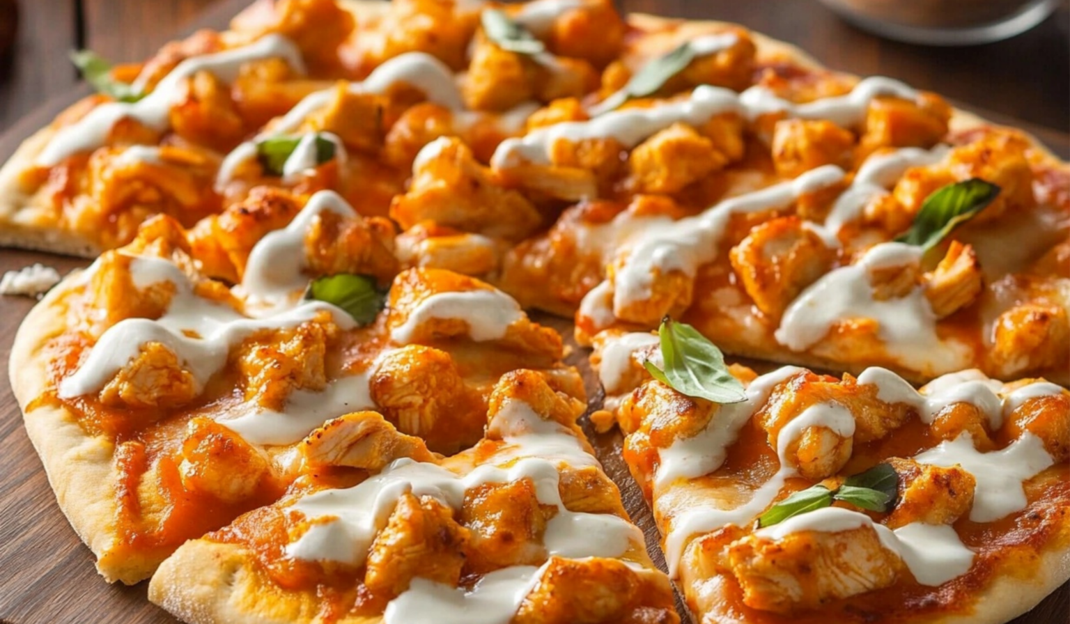 Buffalo Chicken Flatbread Pizza – Ina Recipes