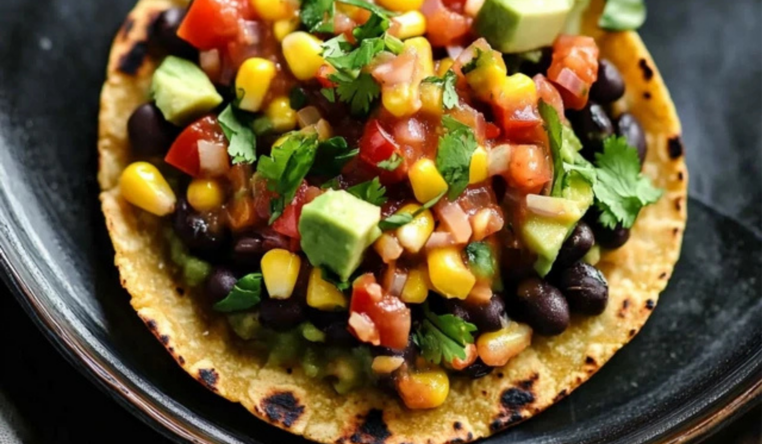 Black Bean Tostadas with Corn Relish: A Quick and Flavorful Meal for ...