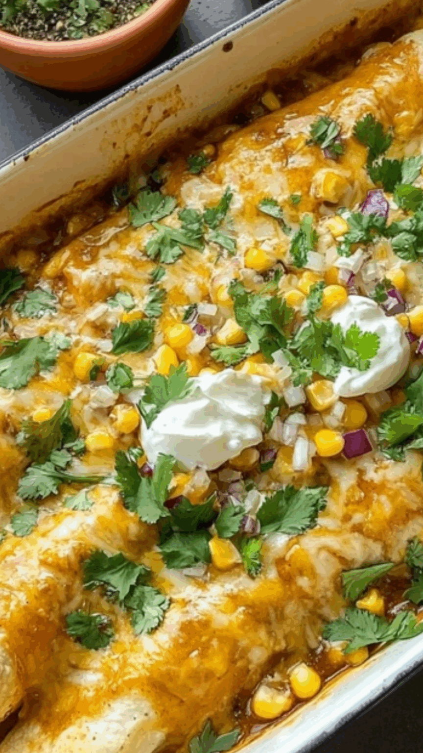 Street Corn Chicken Enchiladas: A Flavor-Packed Mexican-Inspired Dinner ...