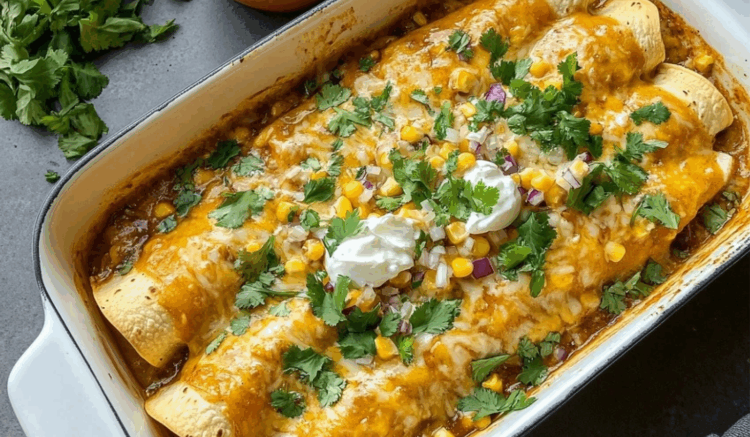 Street Corn Chicken Enchiladas: A Flavor-Packed Mexican-Inspired Dinner ...